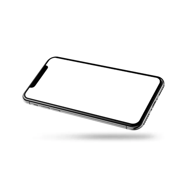 iPhone X Flying Mockup Space Gray